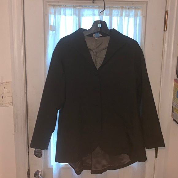Jackets & Coats | Very Nice And Unique Suit Jacket With Low Cut Collar ...